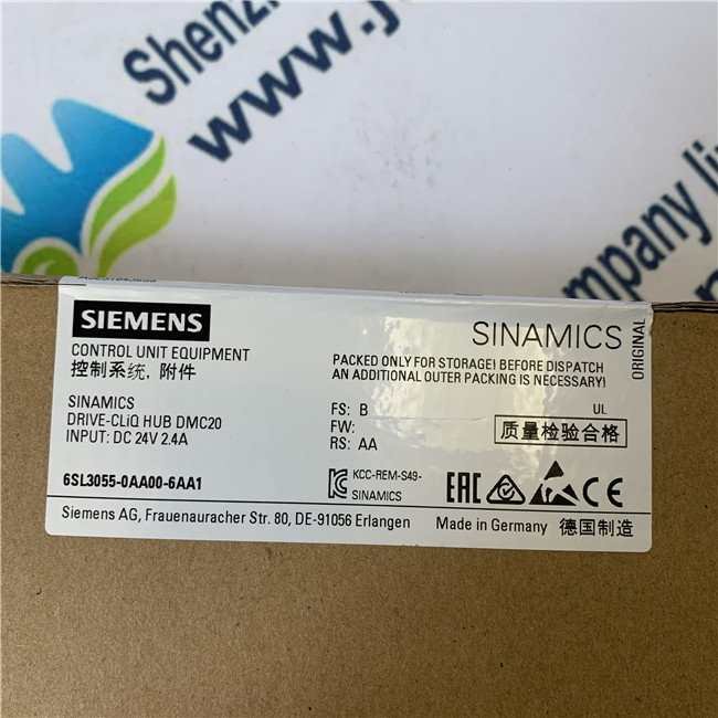 SIEMENS 6SL3055-0AA00-6AA1 SINAMICS DRIVE-CLIQ HUB MODULE CABINET DMC20 ...