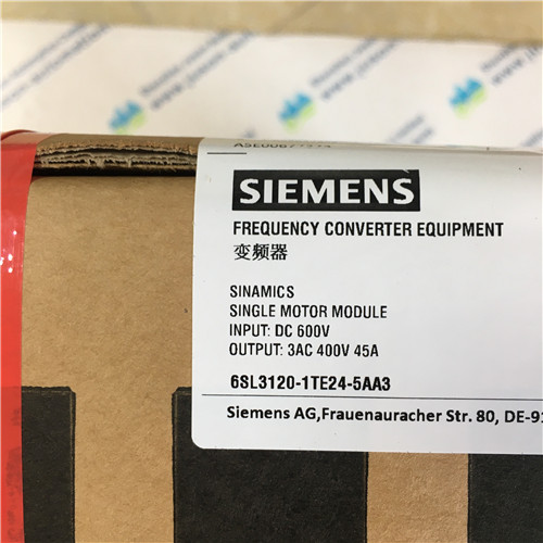 SIEMENS inverter 6SL3120-1TE24-5AA3 SINAMICS S120 Single Motor Module ...