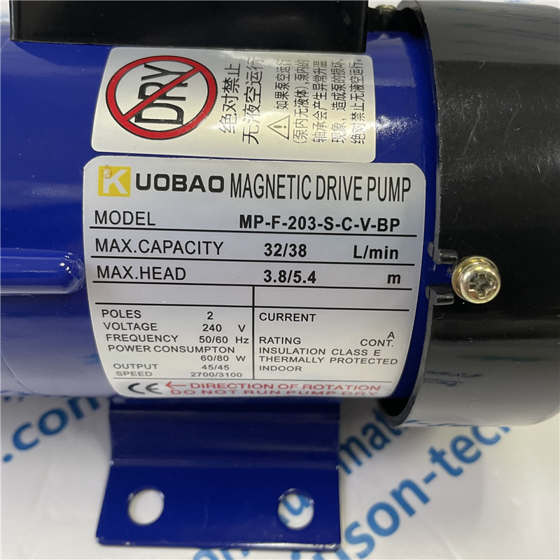 KUOBAO Magnetic Drive Pump MP-F-203SCV-BP - Buy KUOBAO Magnetic Drive ...