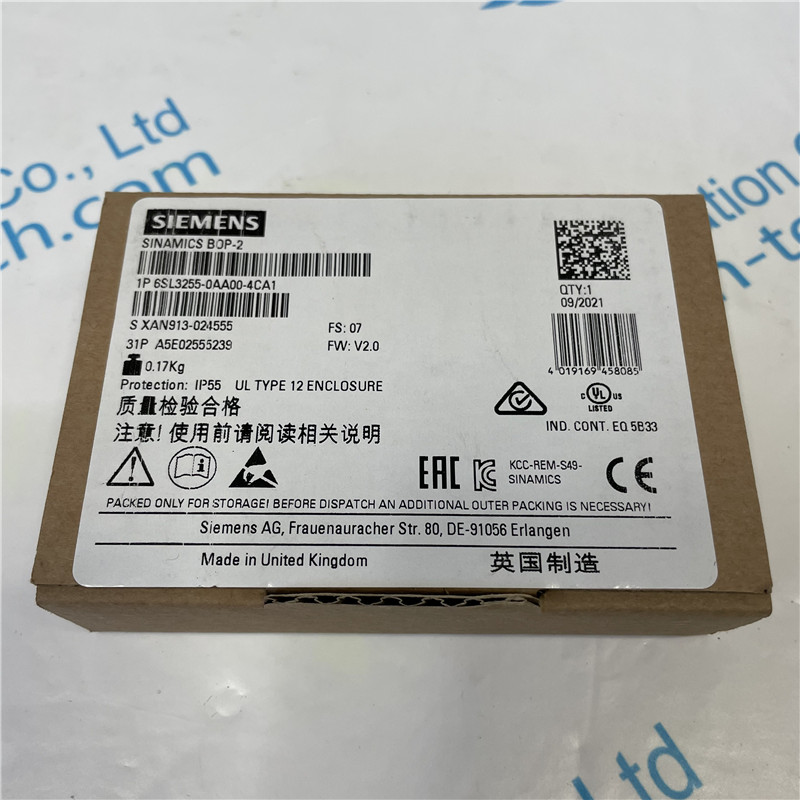 SIEMENS inverter operation panel 6SL3255-0AA00-4CA1 SINAMICS G120 Basic Operator Panel (BOP-2 ...