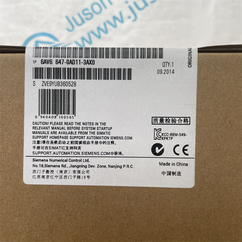 SIEMENS operator panel 6AV6647-0AD11-3AX0 SIMATIC HMI KTP600 Basic ...