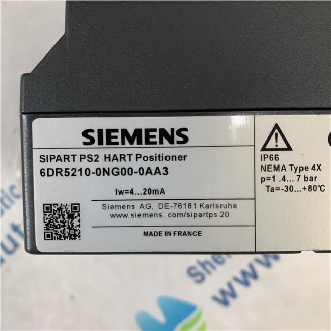 SIEMENS 6DR5210-0NG00-0AA3 SIPART PS2 smart electropneumatic positioner ...