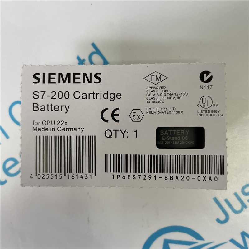 SIEMENS CPU battery module 6ES7291-8BA20-0XA0 SIMATIC S7-200, battery ...