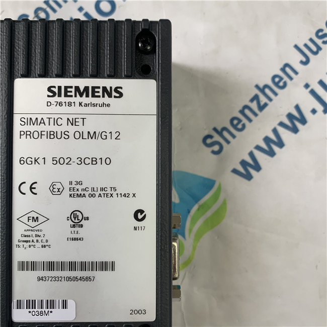 SIEMENS 6GK1502-3CB10 PROFIBUS OLM/G12 V3.1 Optical Link module with 1 ...