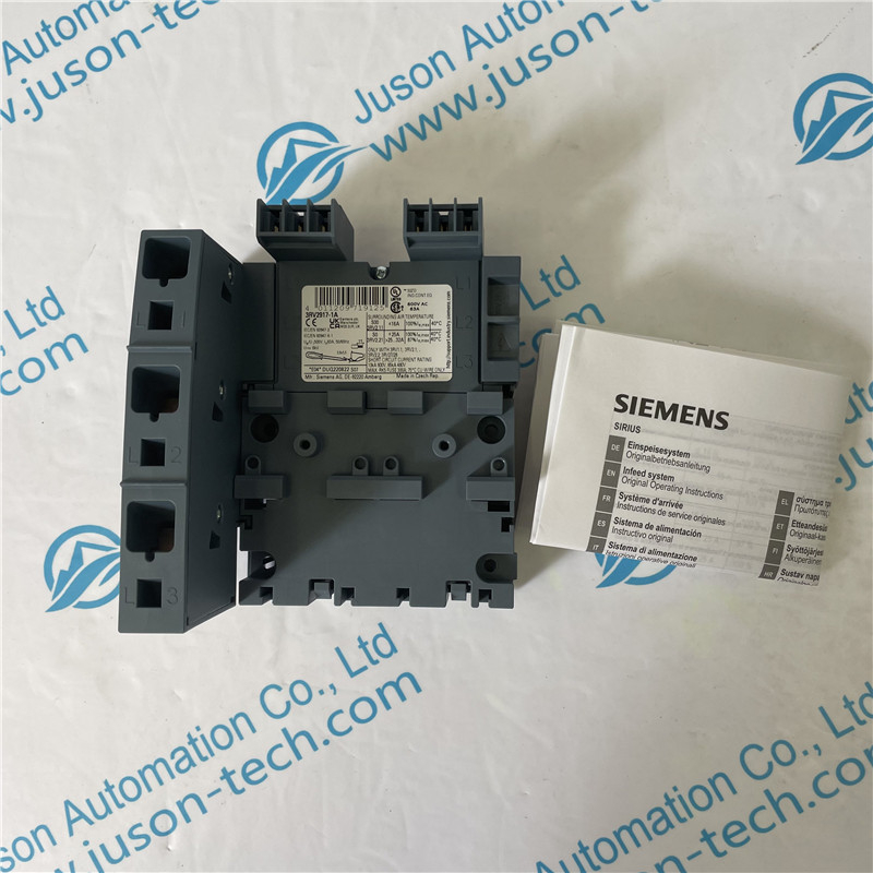 SIEMENS 3-phase bus 3RV2917-1A 3-phase busbar with infeed left for 2 ...