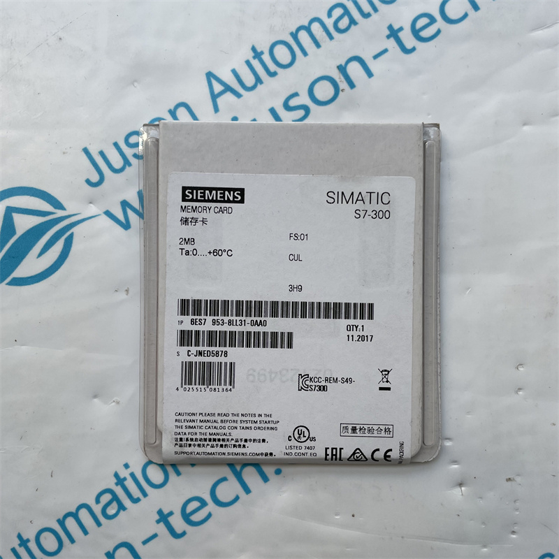 Siemens PLC memory card 6ES7953-8LL31-0AA0 SIMATIC S7, Micro Memory Card P. S7-300/C7/ET 200, 3 ...