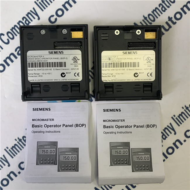 SIEMENS 6SE6400-0BE00-0AA1 MICROMASTER 4 Basic Operator Panel 2 (BOP-2 ...