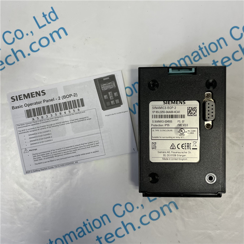 SIEMENS inverter operation panel 6SL3255-0AA00-4CA1 SINAMICS G120 Basic Operator Panel (BOP-2 ...