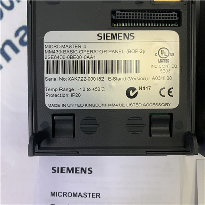 SIEMENS 6SE6400-0BE00-0AA1 MICROMASTER 4 Basic Operator Panel 2 (BOP-2 ...