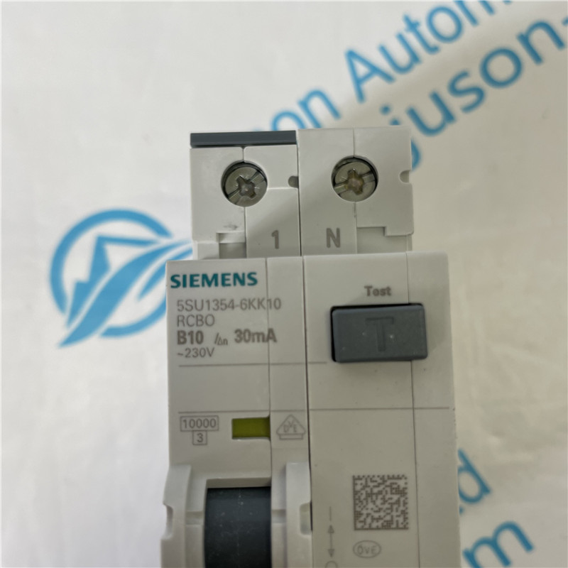 SIEMENS small leakage circuit breaker 5SU1354-6KK10 RCBO, 10 kA, 1P+N, type A, 30 mA, B char ...